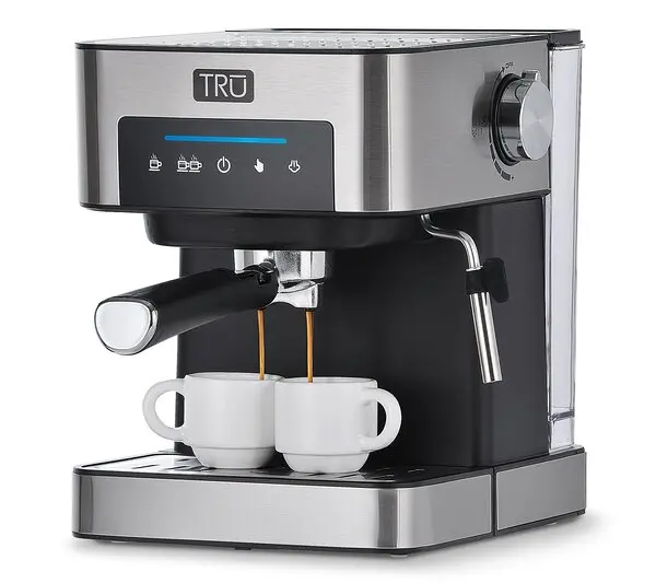TRU 15-bar Touch Screen Stainless Steel Espress O Maker