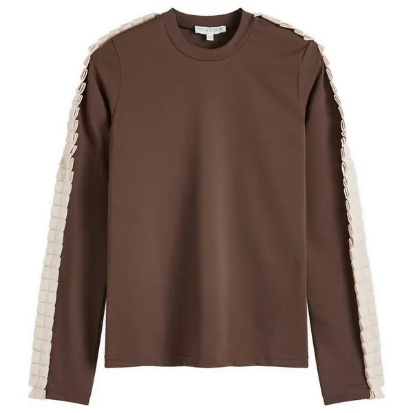 JW Anderson Pleated Trim Long Sleeve Top