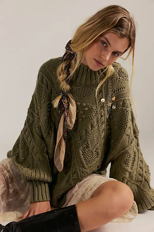 Free People Heart You Pullover - Martini
