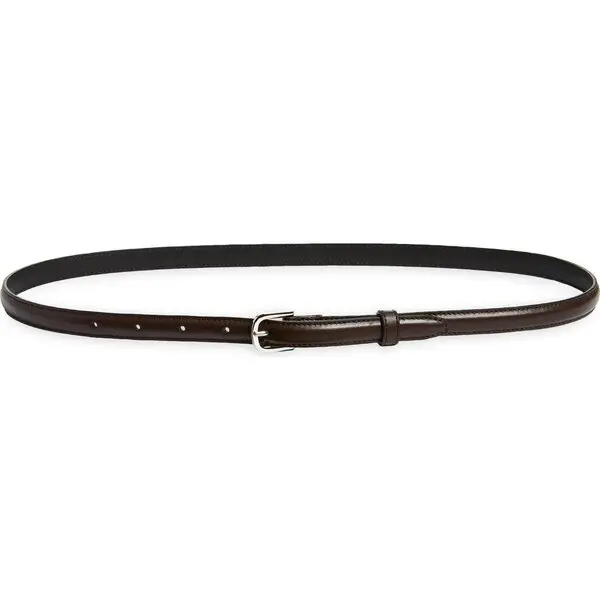 TOTÊME Thin Leather Belt - Bark
