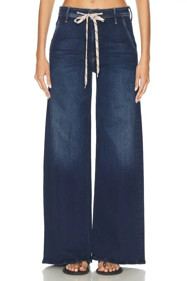 MOTHER The Drawn Undercover Prep Sneak Jeans