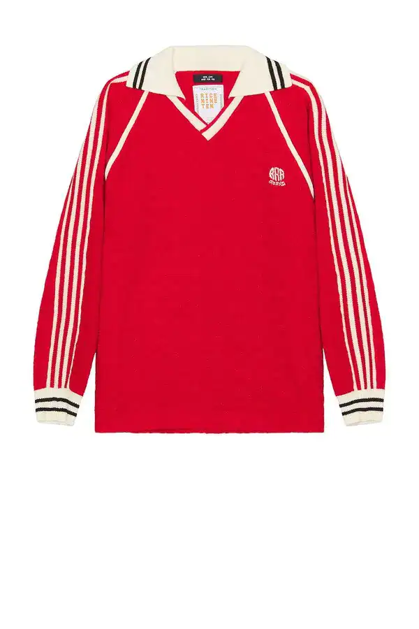 Rice Nine Ten Knitting Classic Soccer Jersey In Red - 51% Off 