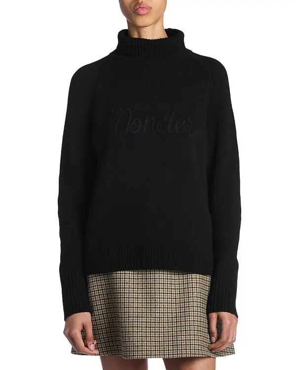 Moncler Embroidered Turtleneck Sweater