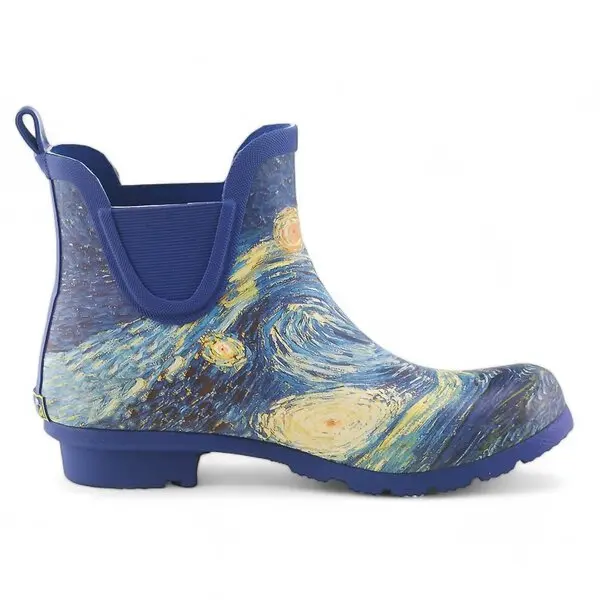 Buy Galleria Enterprises Chelsea Rain Boot In Van Gogh Starry Night - Multi At 63% Off ...