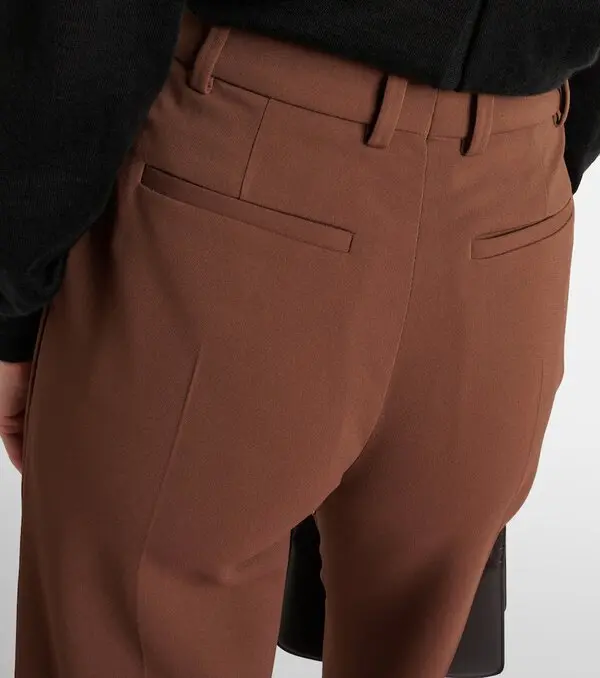 JOSEPH Morissey Cady Straight Trousers - Brown