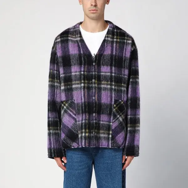 Palm Angels Violet Check Overshirt