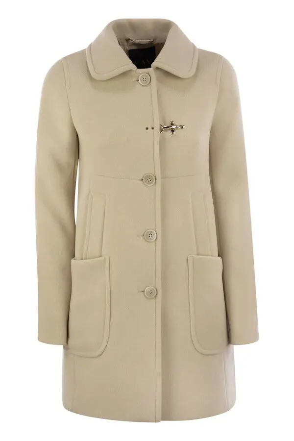 FAY Wool And Cashmere Coat - Beige