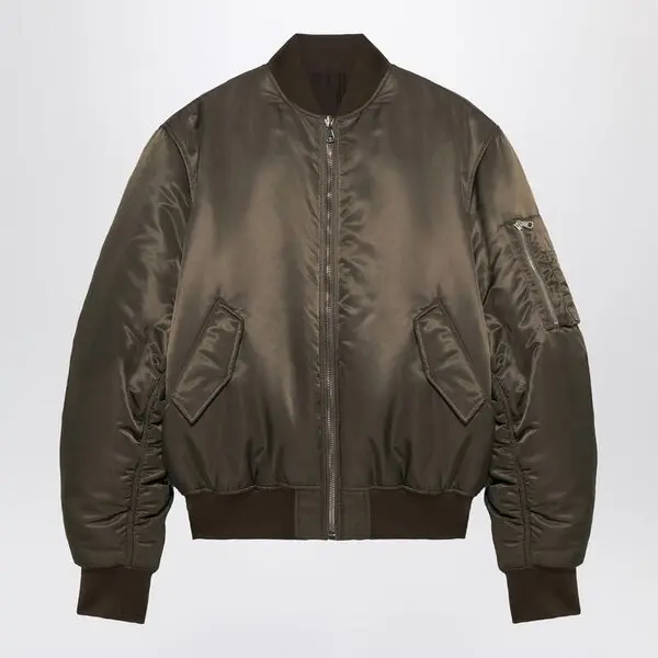 1989 STUDIO Nylon Bomber Jacket - Brown