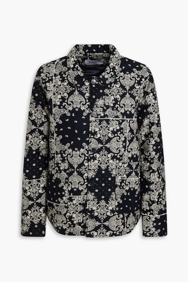 Officine Générale Paisley-print Cotton-twill Jacket