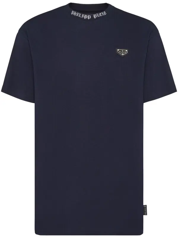 Philipp Plein Logo-plaque T-shirt - Blue