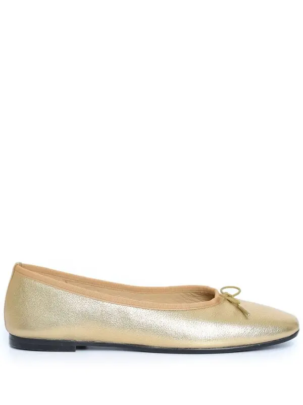 STUDIO CHOFAKIAN Desk Ballerina Flats - Gold