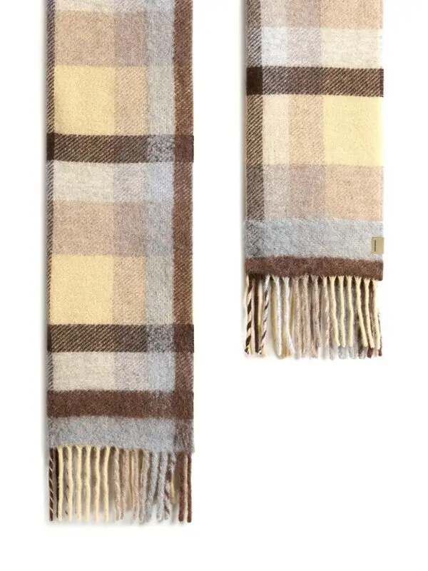 Woolrich Check-pattern Scarf - Neutrals