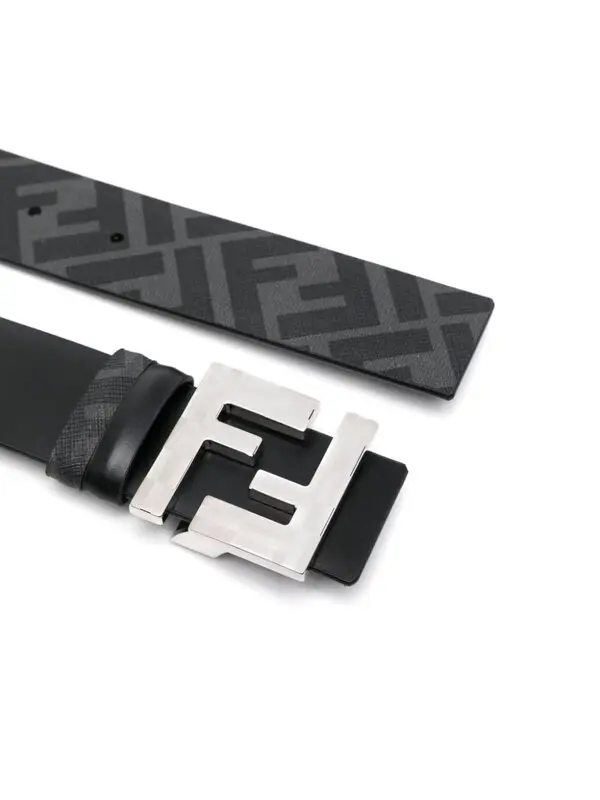 Fendi Ff Reversible Leather Belt