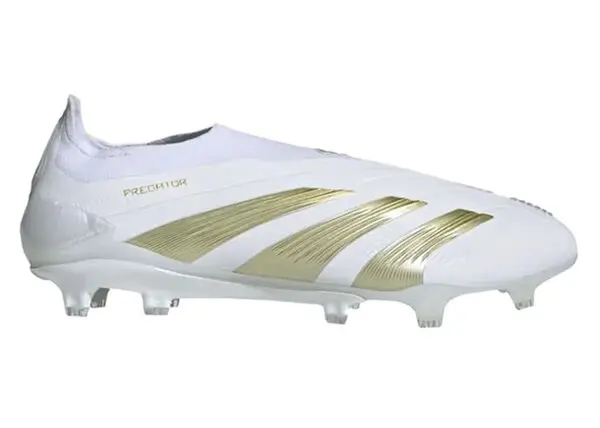 Adidas Predator Elite Laceless Fg Dayspark Pack - Cloud White/gold Metallic