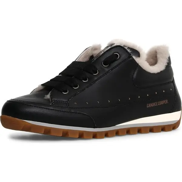 CANDICE COOPER Genuine Shearling Lined Sneakers