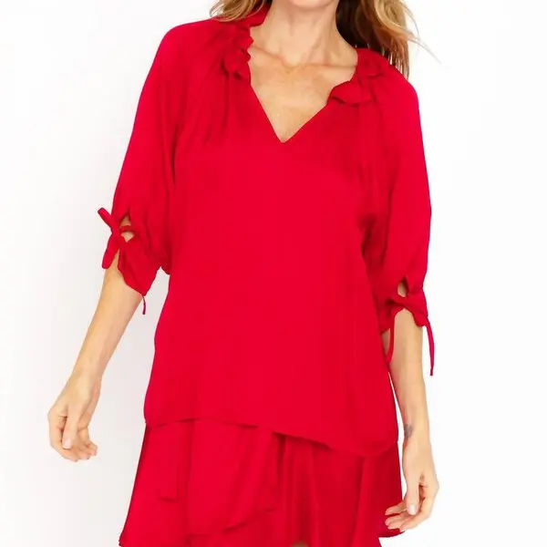 Sofia Blouse, 3/4 Sleeve, Tallulah Black