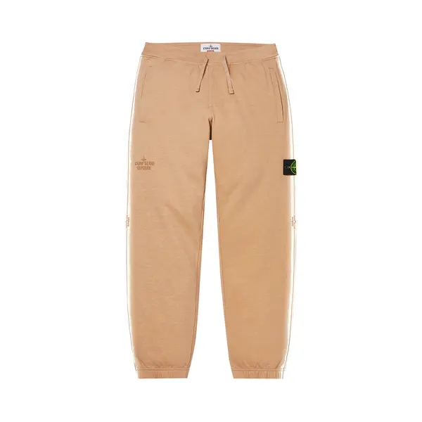 Supreme X Stone Island Stripe Sweatpant - Tan