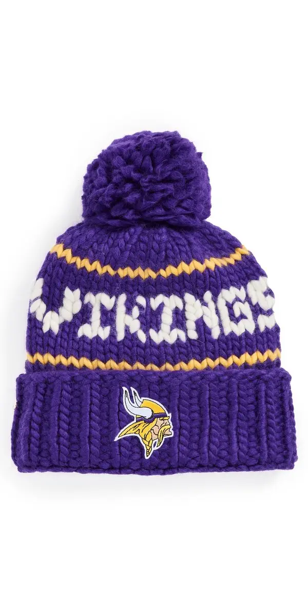 Lele Sadoughi Vikings Beanie - Purple