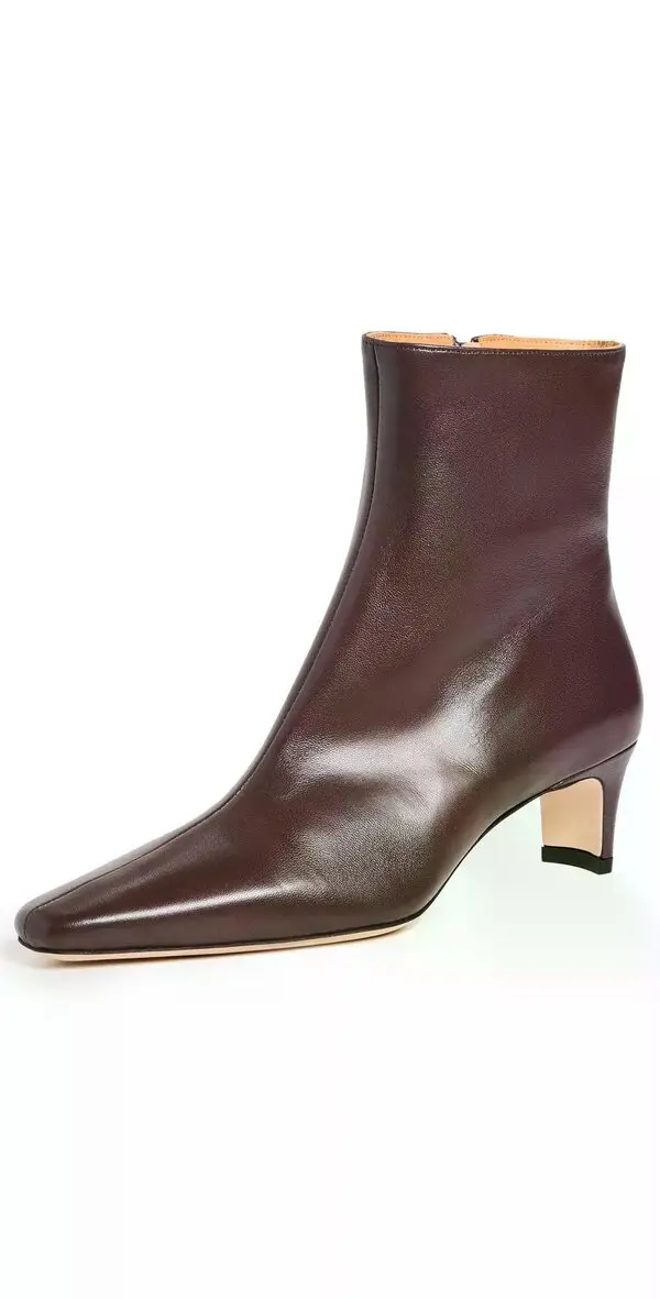 Staud Wally Ankle Boots - Espresso