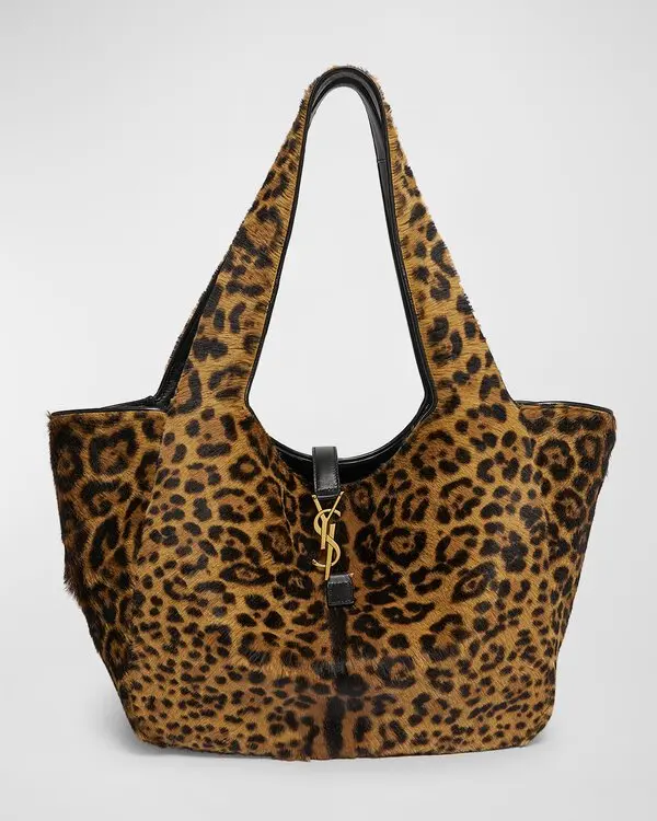 Saint Laurent Bea -print Tote Bag - Leopard