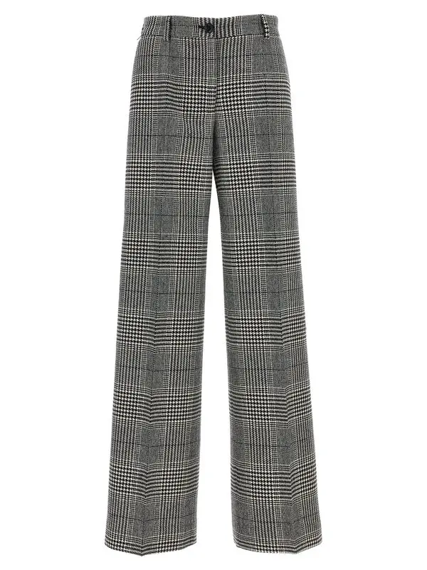 Dolce & Gabbana Sartoriale Pied De Poule Trousers - Beige
