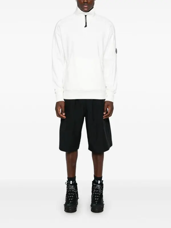 C.P. COMPANY Cotton Jersey Fleece Sweatshirt - Neutrals