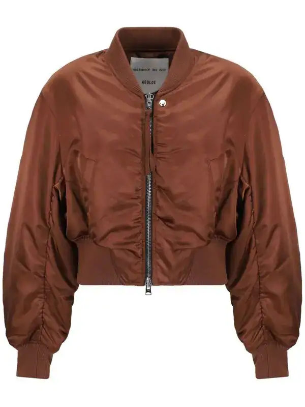AGOLDE Jett Bomber Jacket - Brown | Editorialist