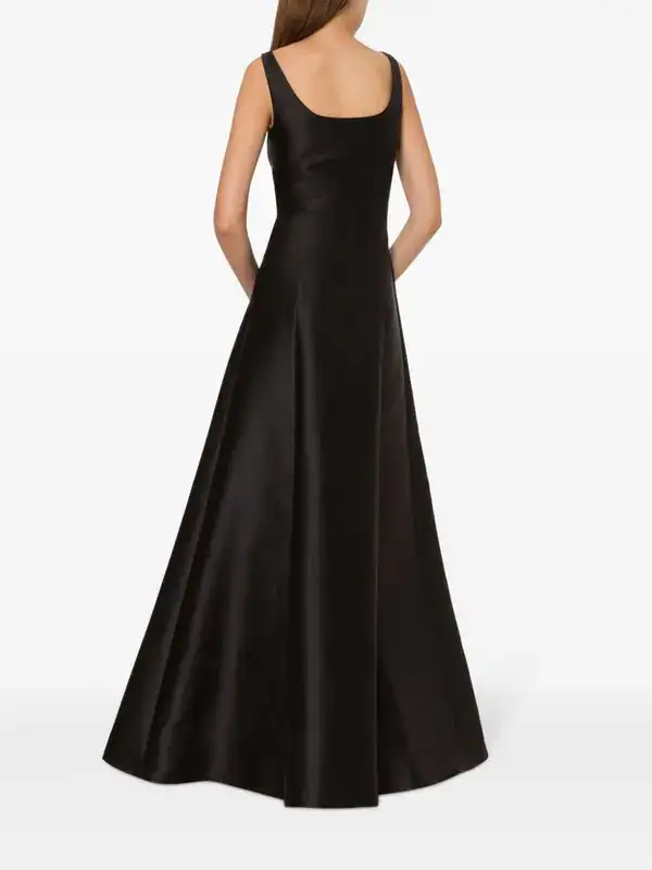 Alberta Ferretti Sleeveless Flared Gown In Black - 50% Off | Editorialist