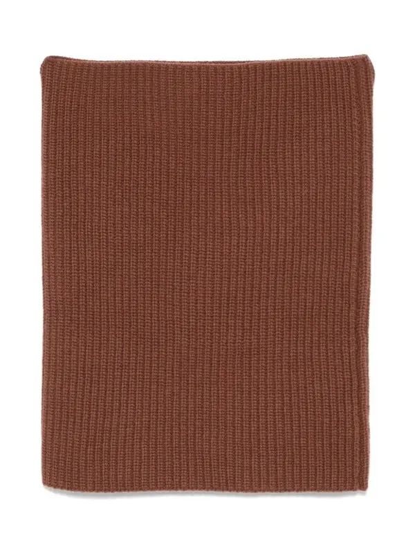 ALYSI Virgin-wool Scarf - Brown