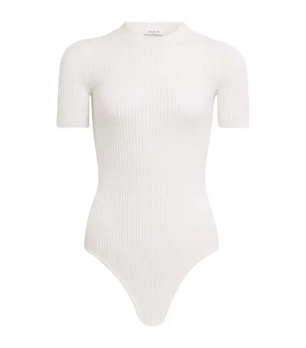 Alaïa Wool-blend Bodysuit