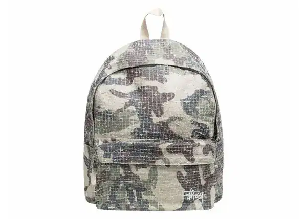 StüSsy Needle Punch Backpack - Camo | Editorialist