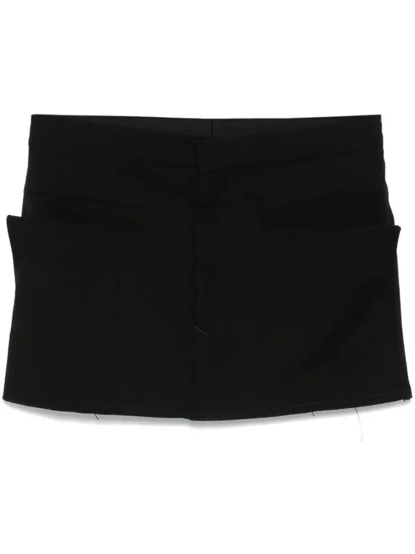 Rick Owens Wool Mini Skirt