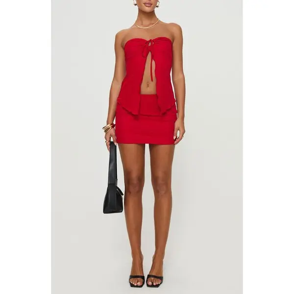 Princess Polly Savaris Strapless Top And Mini Skirt Set