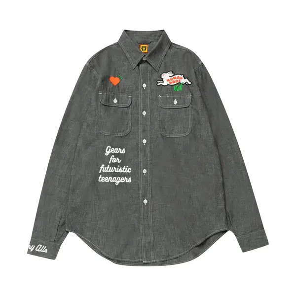 HUMAN MADE Chambray Shirt - Black