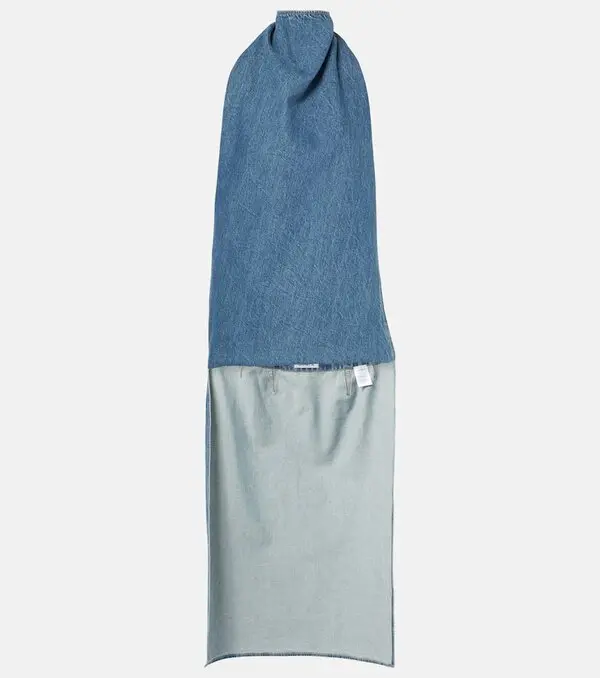 Alaïa Caped Denim Top
