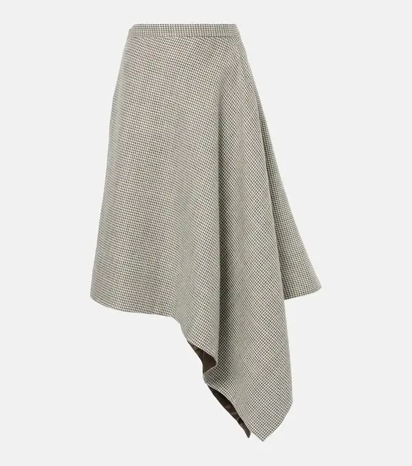JOSEPH Mouline Duparc Wool-blend Midi Skirt