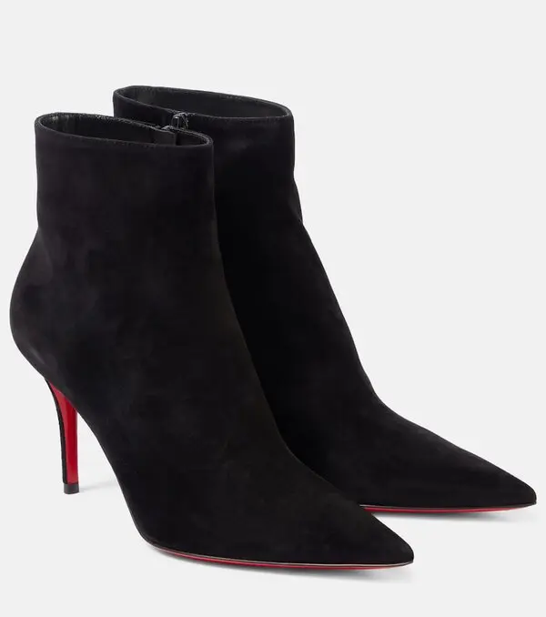 CHRISTIAN LOUBOUTIN So Apostropha 80 Ankle Boots - Black