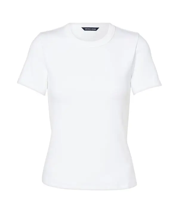 Veronica Beard Pruitt Cotton-blend Jersey T-shirt - White