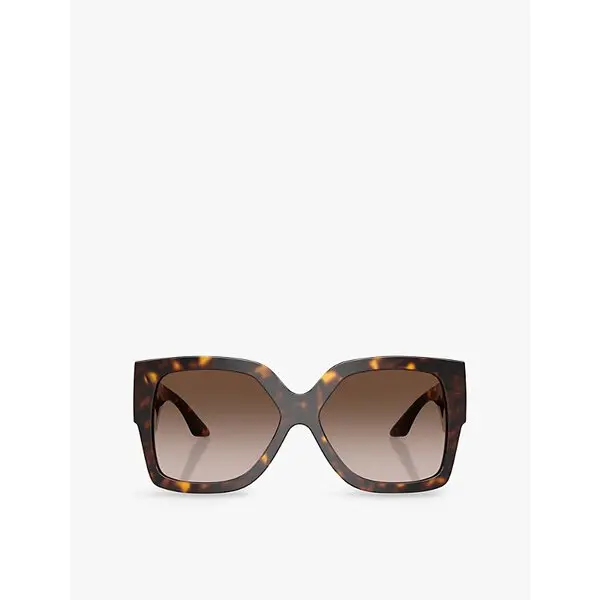 Versace Butterfly-frame Acetate Sunglasses - Brown