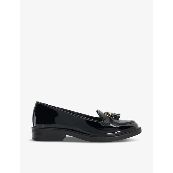 DUNE Patent Textured-vamp Loafers