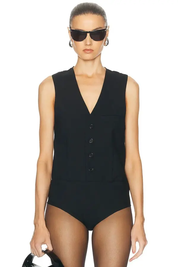 Coperni Vest Bodysuit Top