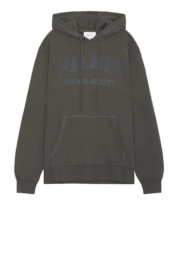 PALMES Mats Hooded Sweatshirt - Charcoal