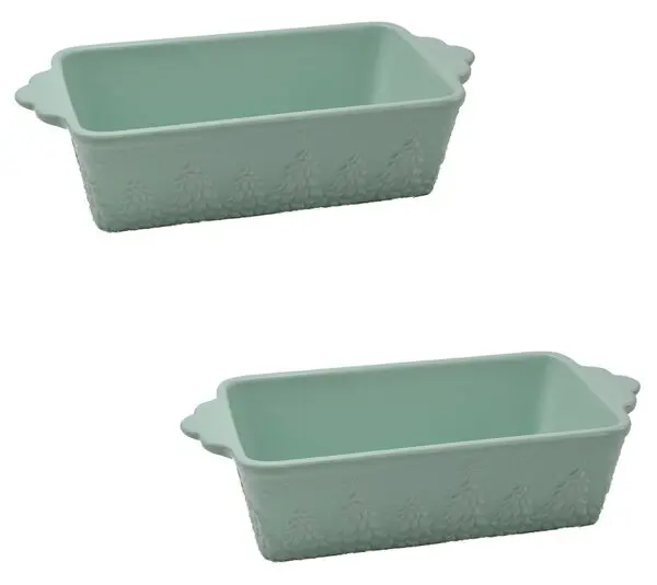 TEMP-TATIONS As Is Special Edition Seasonal S/2 Loaf Pans