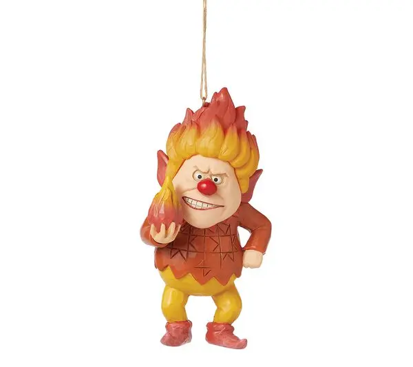 JIM SHORE Year Without Santa Heat Miser Hold Ng Fire