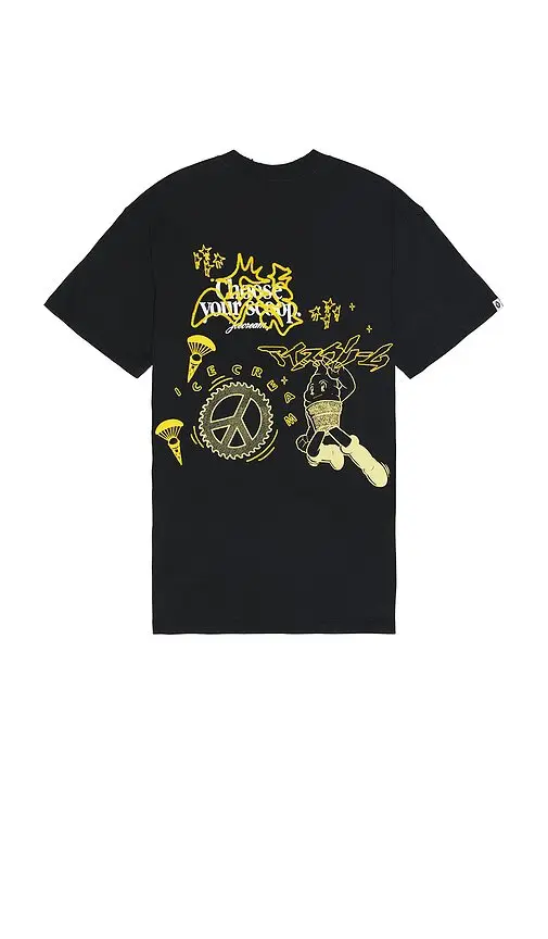 ICECREAM Stars Knit Tee In Black