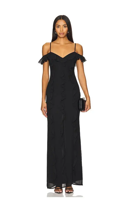 LOVERS AND FRIENDS Marisol Gown - Black