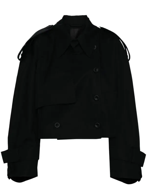 JNBY Single-breasted Cotton Coat - Black