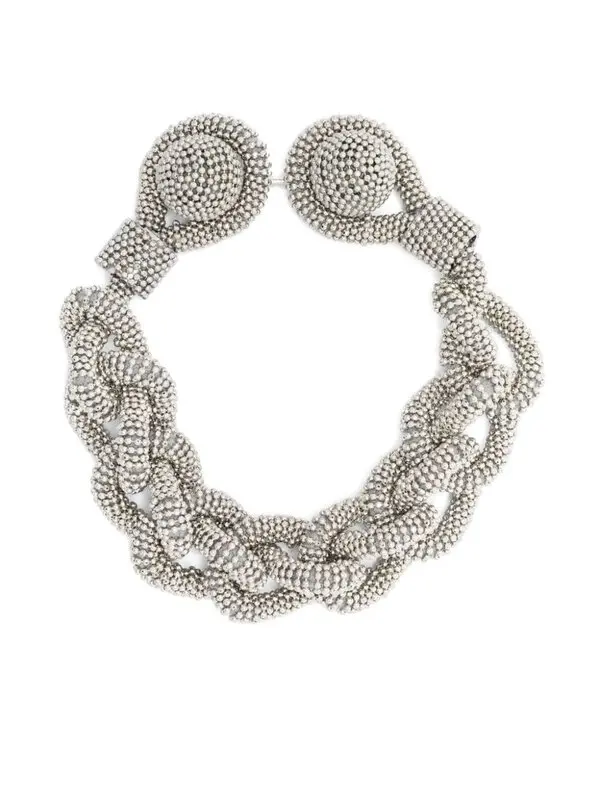 Fabiana Filippi Chain-effect Rhinestone Bracelet
