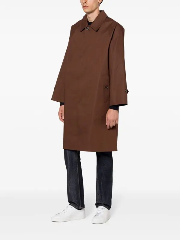 Mackintosh Lauder Single-breasted Coat - Brown