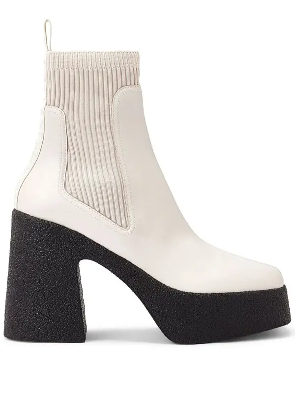 Stella McCartney 115mm Skyla Alter Chelsea Boots - Neutrals